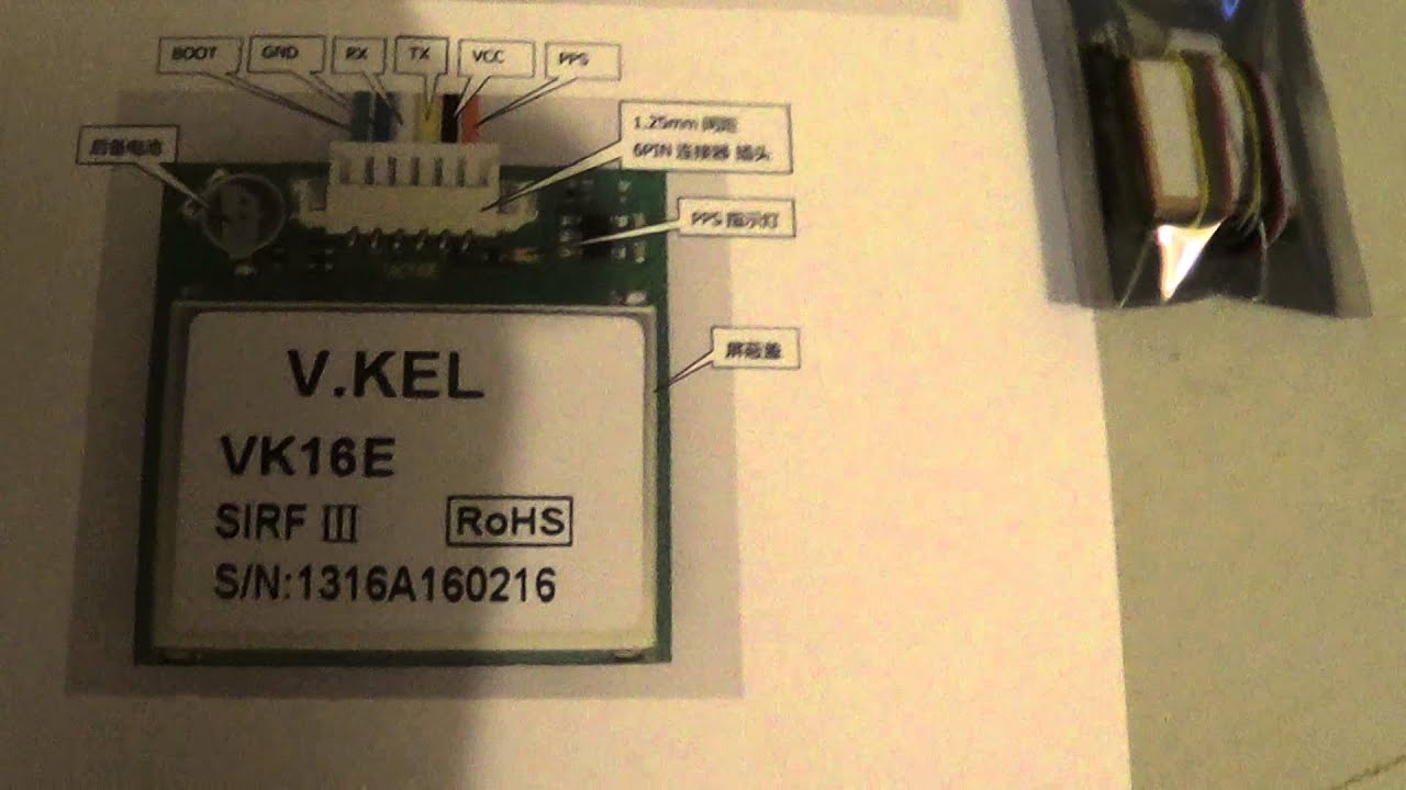 V.KEL VK16HX GPS Receiver - YouTube