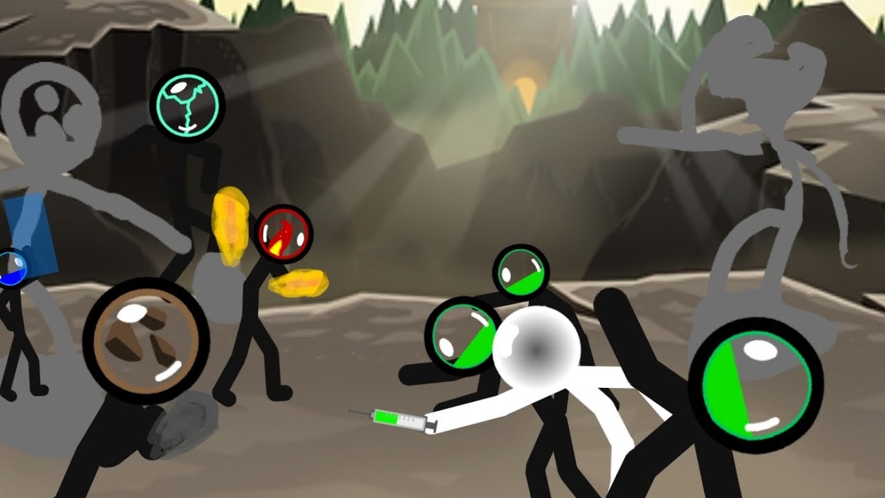 Elemental VS Acid. Stick empires Animation - YouTube