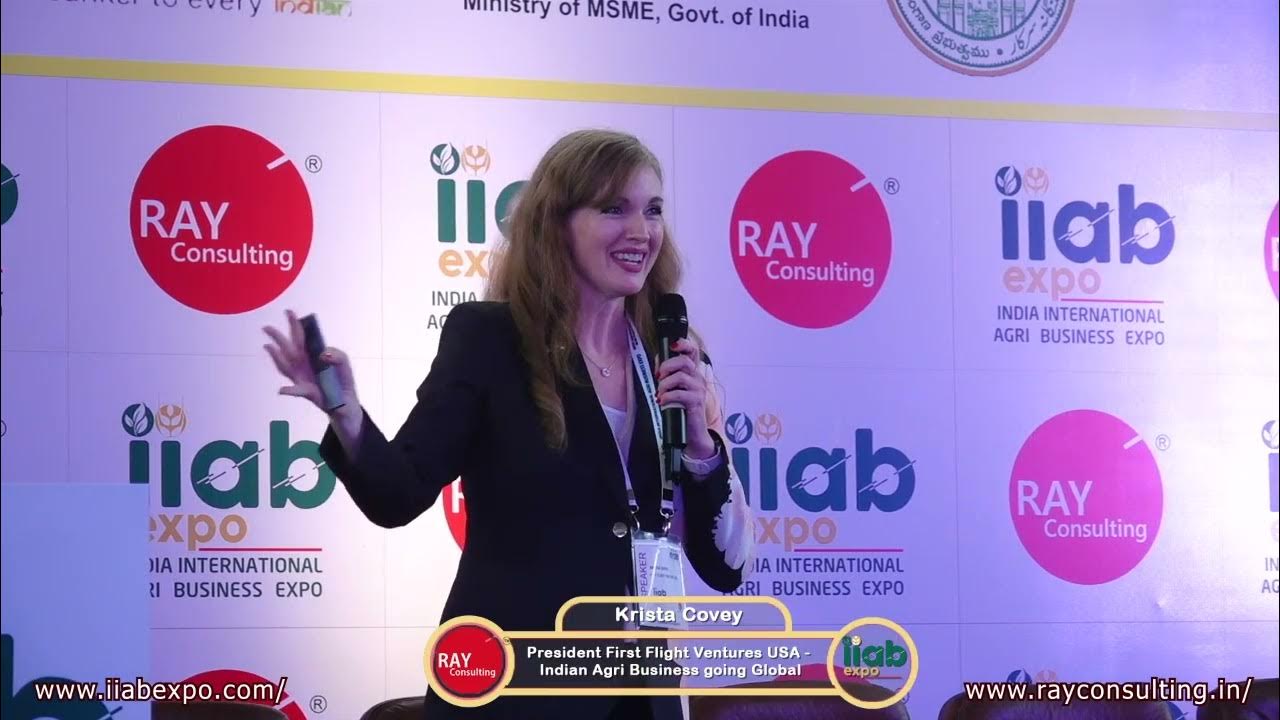 USA FFVC's Krista Covey at India International Agri Business IIAB Expo 2024 by RAY Agri ...