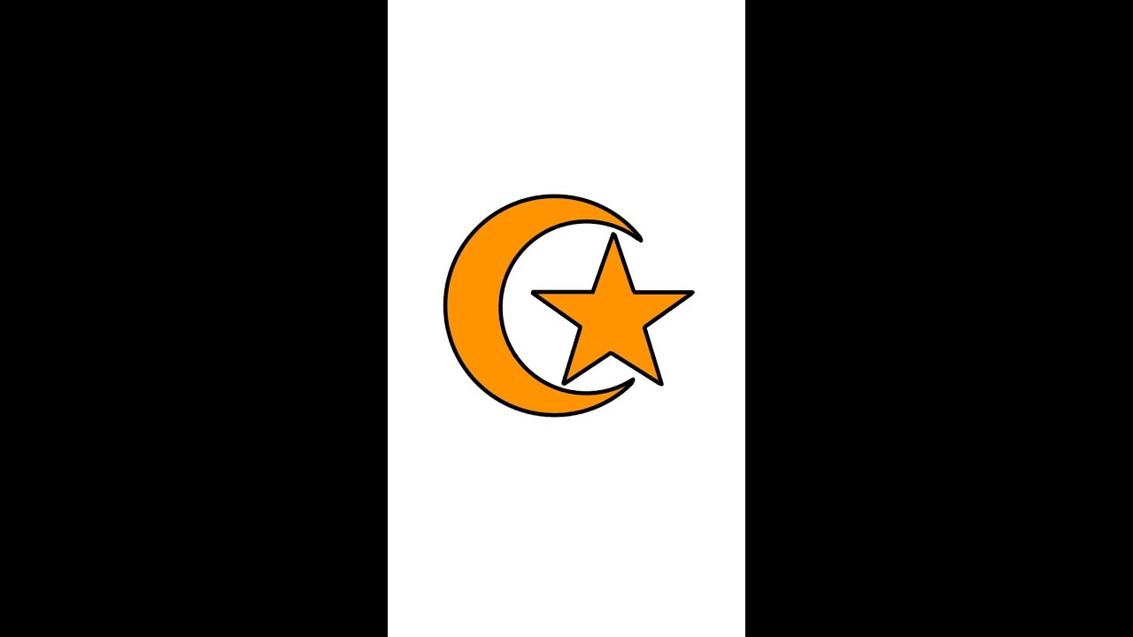 Cara menggambar bulan dan bintang - How to Draw the Moon and a Star ...