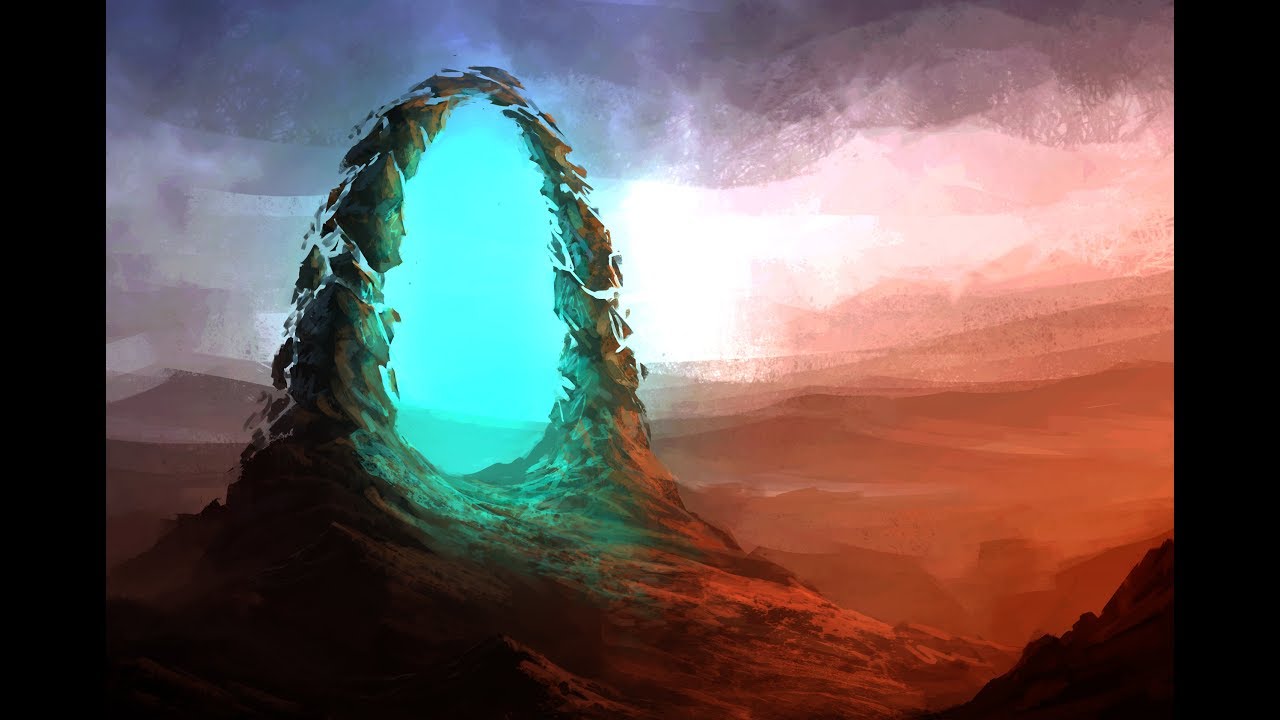 Photoshop Speedpaint - Interdimensional Portal - YouTube