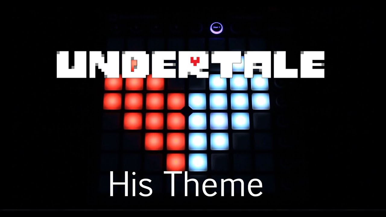 Undertale: His Theme - Launchpad Lightshow - YouTube