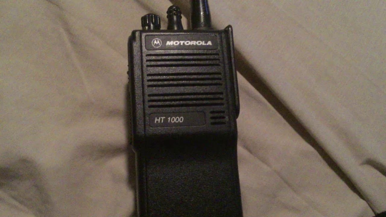 Motorola ht1000 alerting to fire tones - YouTube