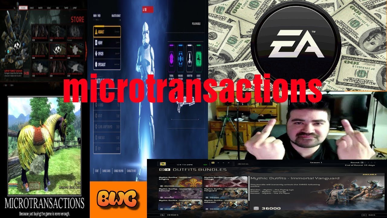 microtransactions in video games The good and the bad BWC - YouTube