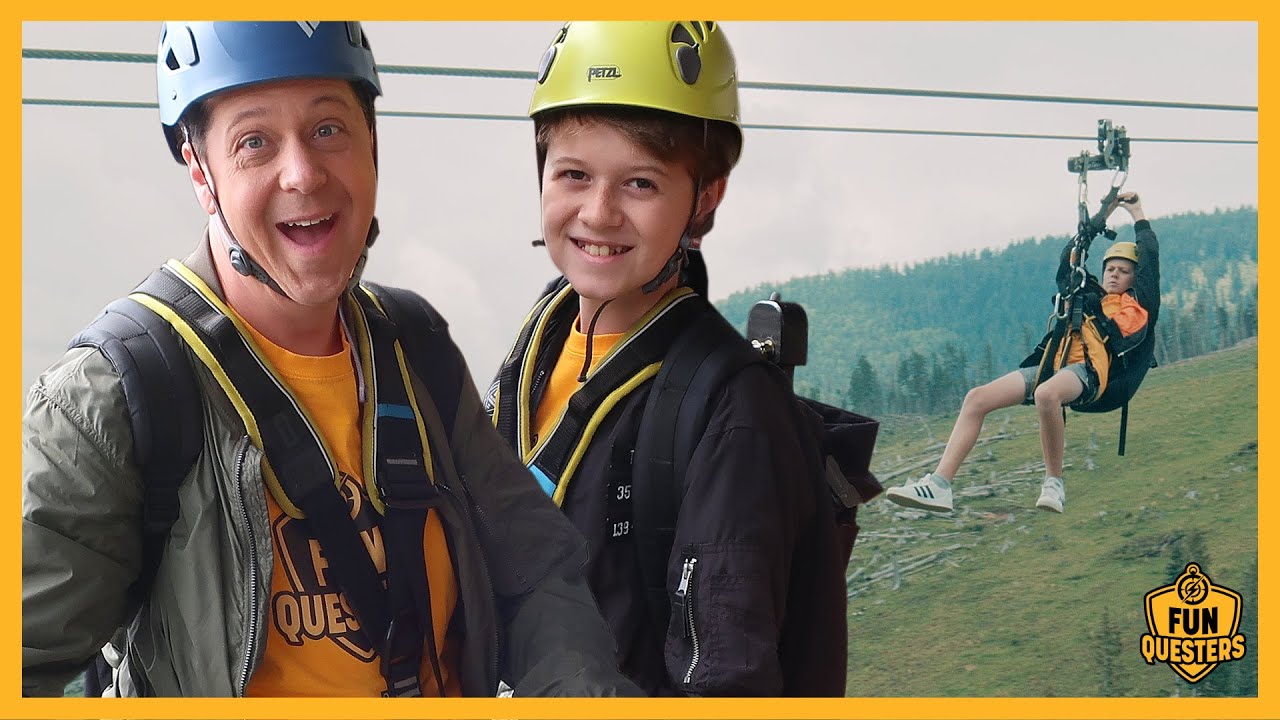 Giant Scary Zipline Adventure Park & Mystery Treasure Hunt with Aaron ...