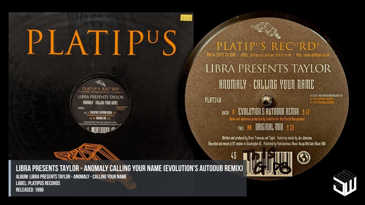 Libra Presents Taylor - Anomaly - Calling Your Name (Evolution's ...
