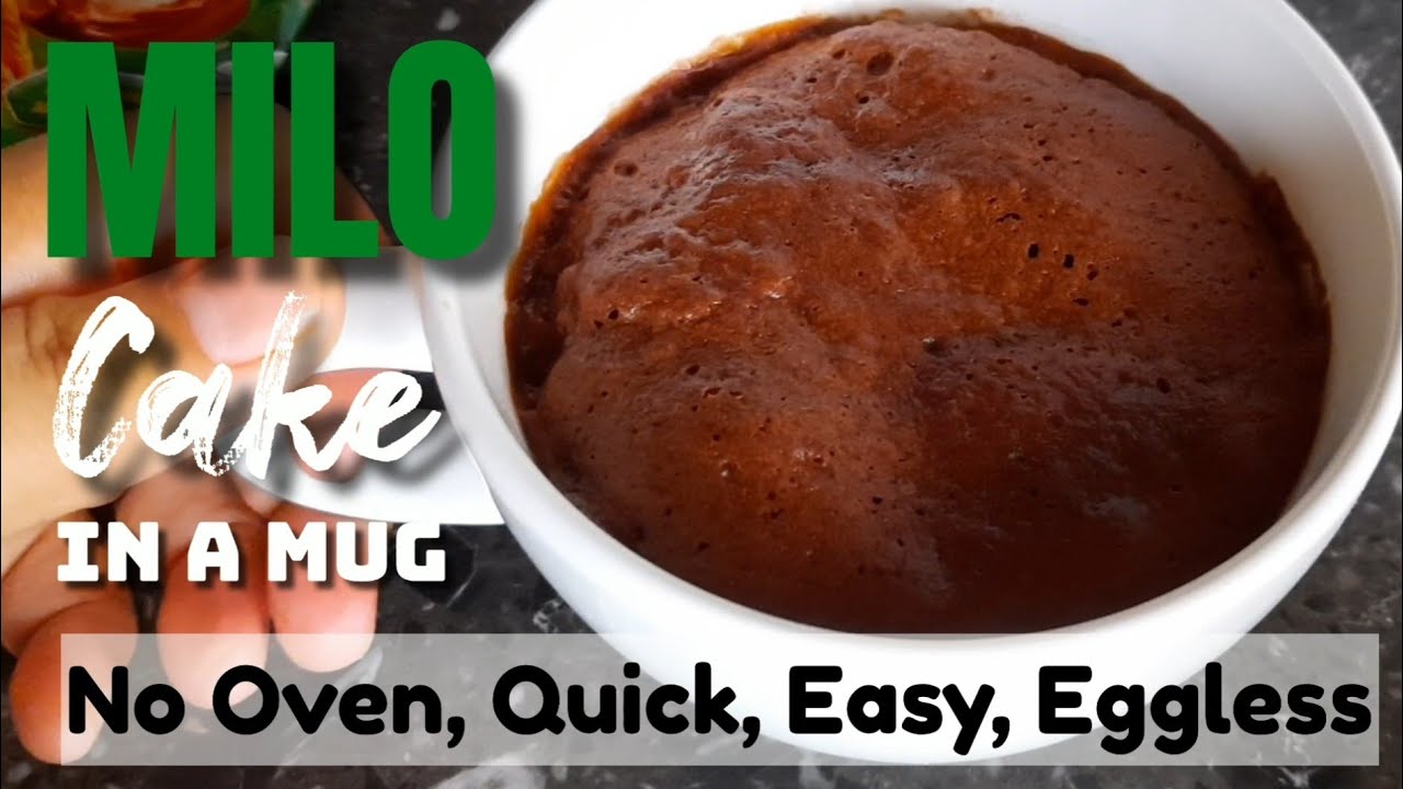 EP22 | 1 MINUTE "MILO CAKE" IN A MUG HOW TO NO OVEN | QUICK | EASY ...
