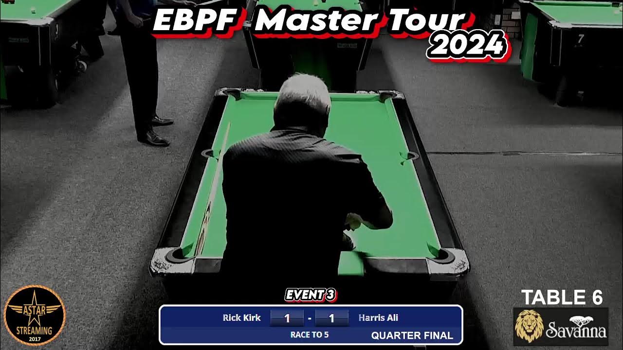 EBPF MASTERS TOUR EVENT 3 - SAVANNA'S POOL & SNOOKER - YouTube
