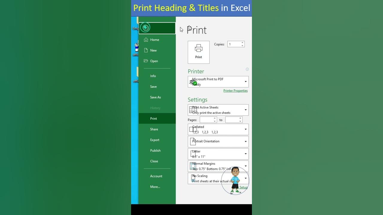 Excel Job Interview Questions Print Titles And Print Headings In Excel Excel Exceltips Shorts 3013