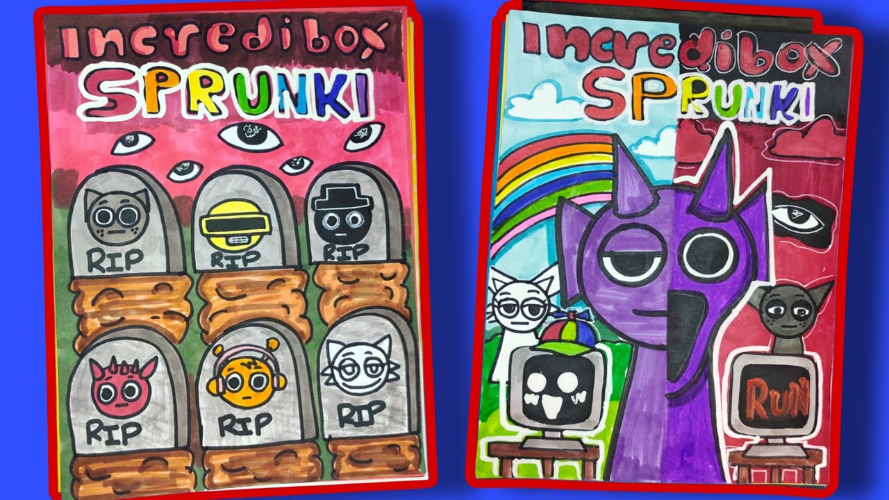 Making INCREDIBOX SPRUNKI HORROR VERSION Game Book😱🎧 ( + Scary Sprunki ...