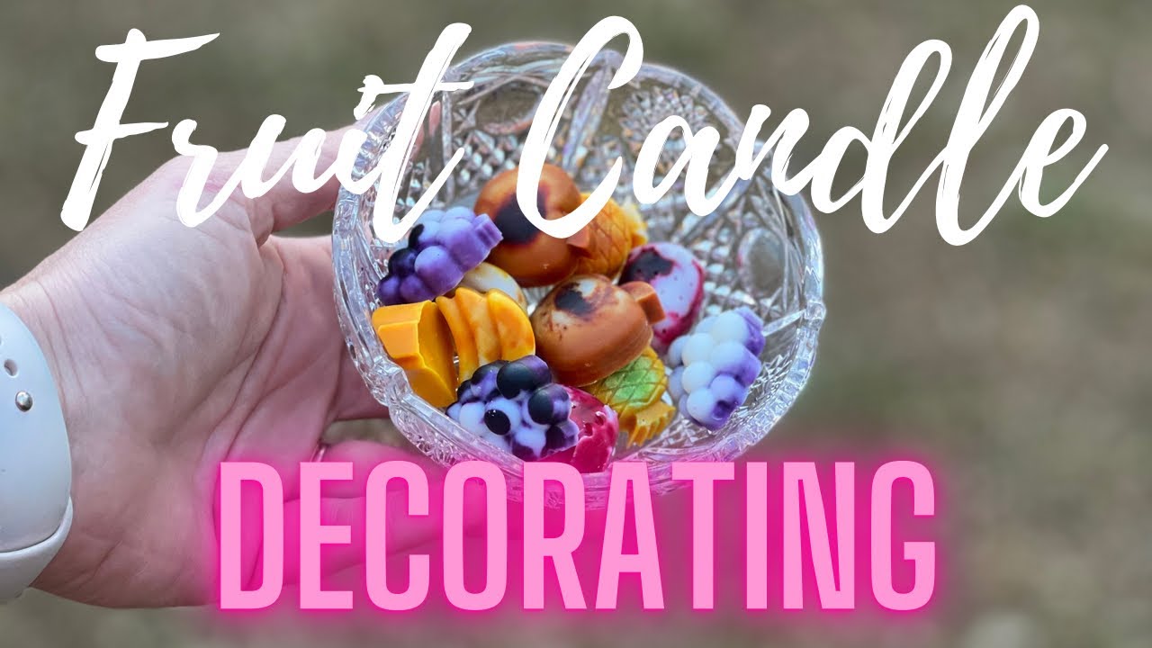 Make fruit decorations for candles | Realistic candle fruit making ...