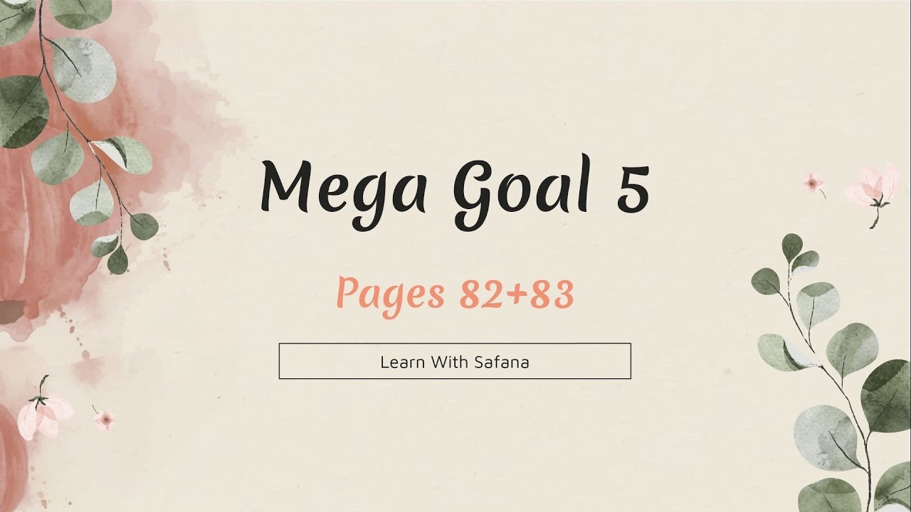 شرح كتاب Mega Goal 5 صفحة 82+83 - YouTube