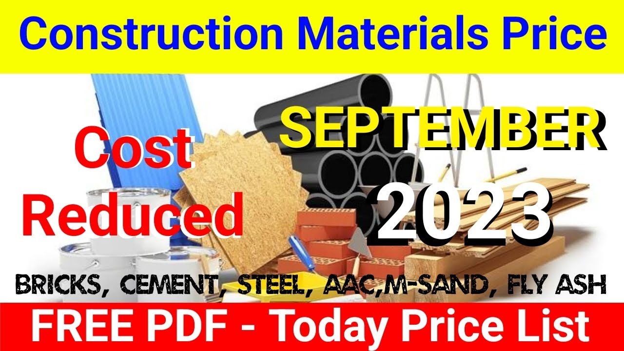 Construction materials price today | today material price | cement,tmt ...