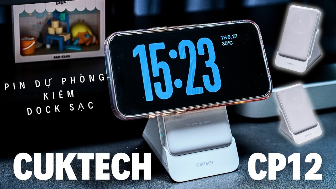 Đánh giá Cuktech CP12: Pin dự phòng kiêm dock sạc không dây - iFan có nên mua?! - YouTube