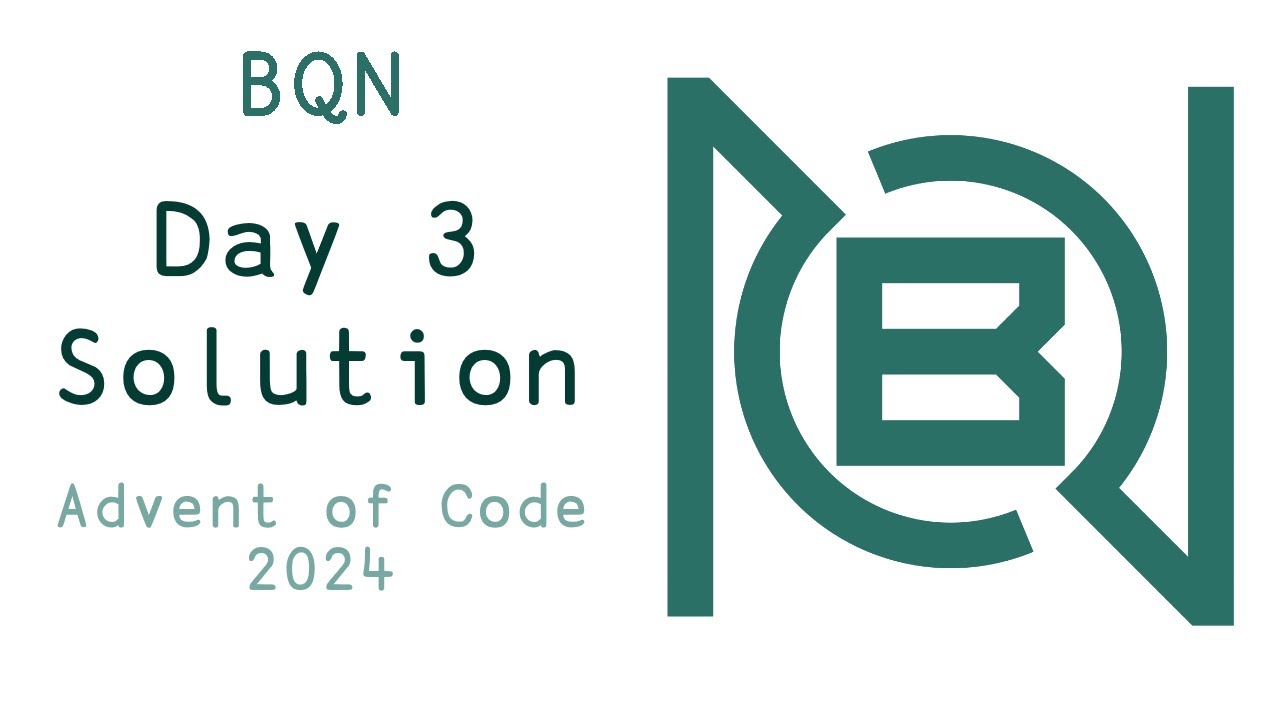 Advent of Code '24 Day 3 Solution - YouTube