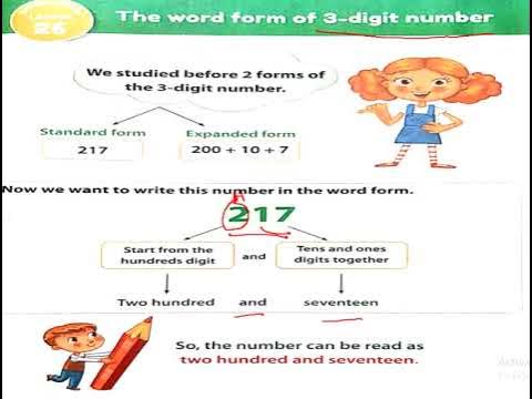 G2 L24 26 word form and Reading 3 digit numbers - YouTube