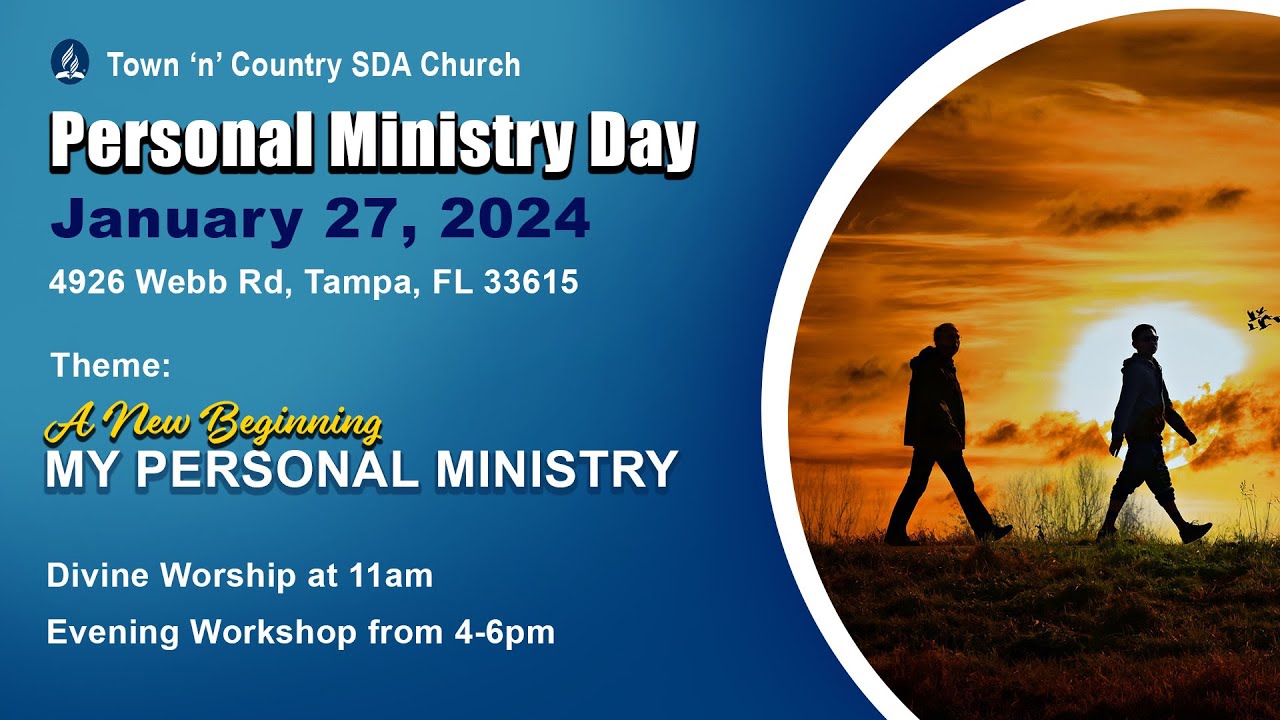 Town 'N' Country SDA Personal Ministries Day - 1/27/24 - YouTube