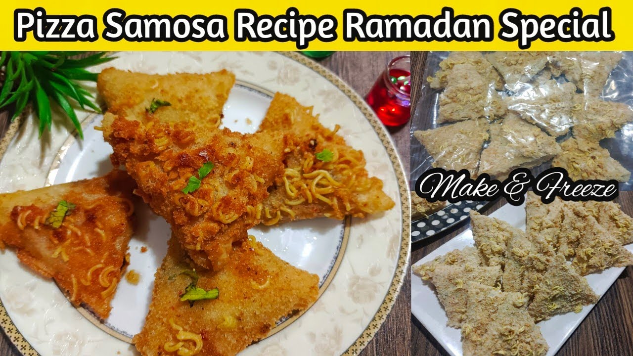Chicken Pizza Samosa | Iftar Special Crispy Cheese Pizza Samosa | Make ...