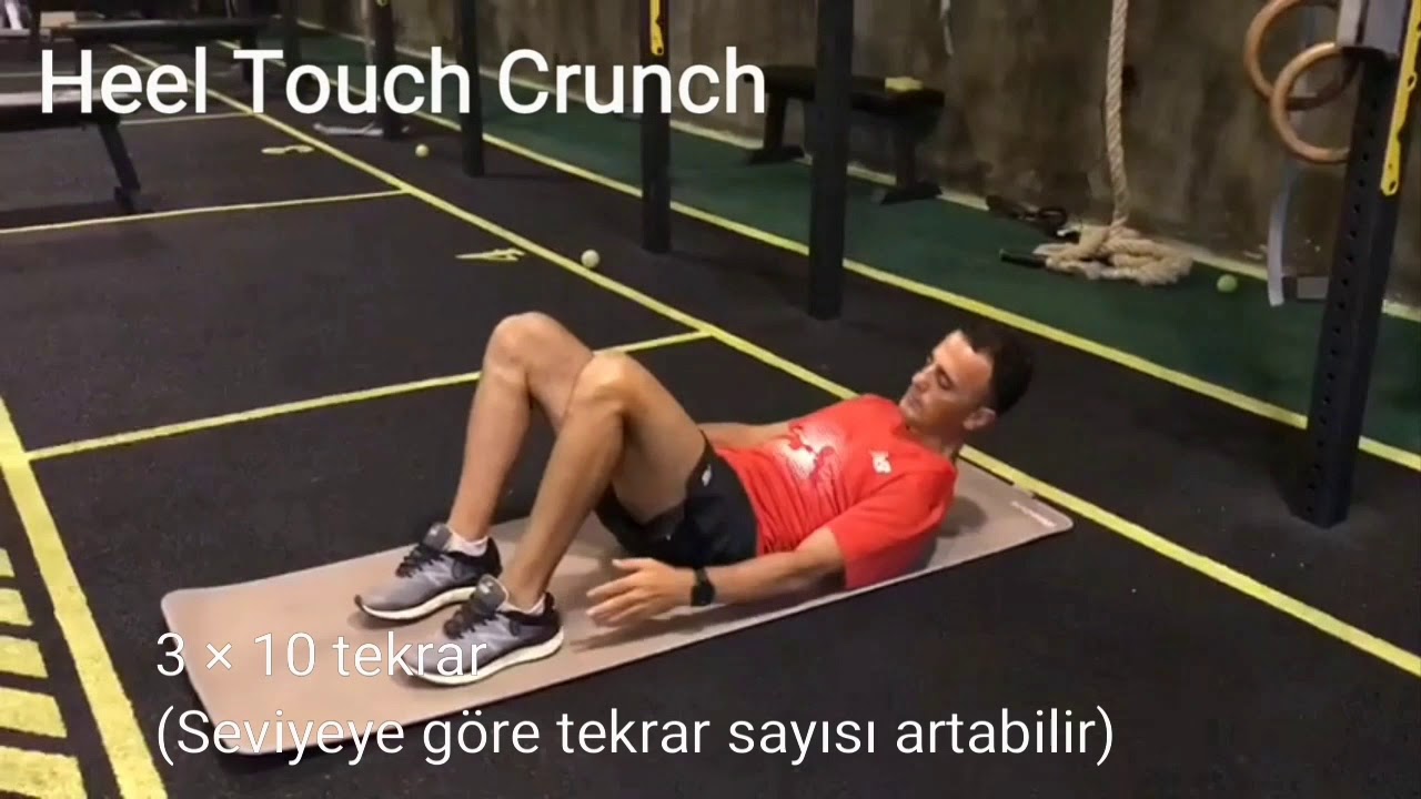 Heel Touch Crunch - YouTube