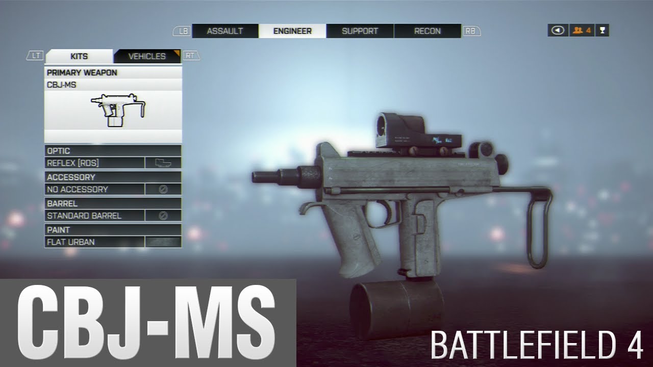 Battlefield 4 - PDW - CBJ-MS (Gameplay/Live Commentary) - Paracel Storm ...