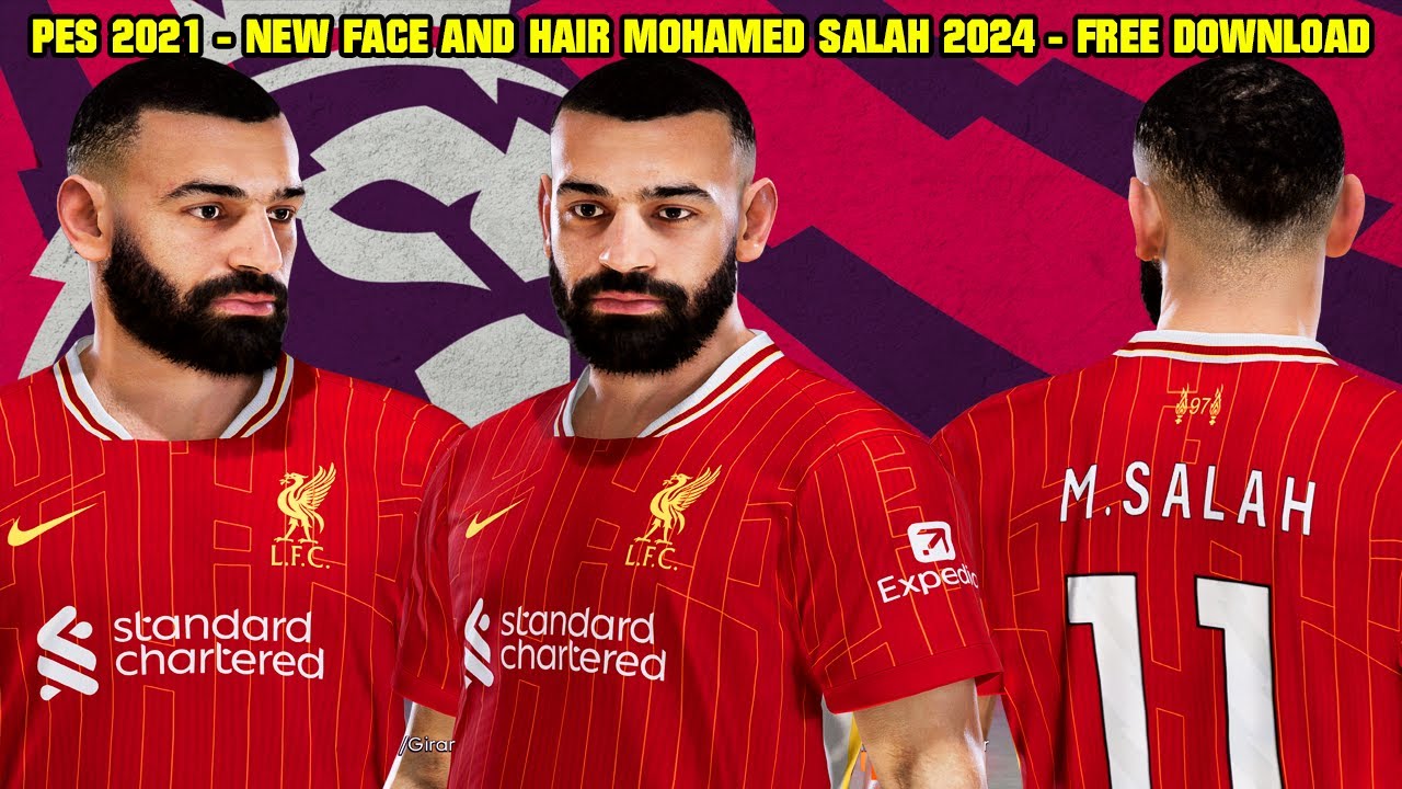 PES 2021 - NEW FACE AND HAIR MOHAMED SALAH 2024 - 4K - YouTube