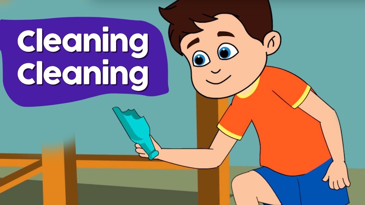 Cleaning Cleaning | English Nursery Rhymes | Kids Songs | Nursery ...