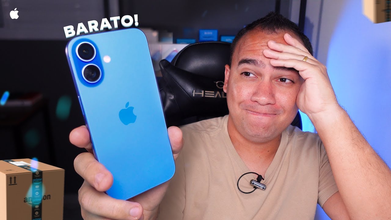 COMPREI UM IPHONE 16 BARATO NA AMAZON, vale a pena? - YouTube