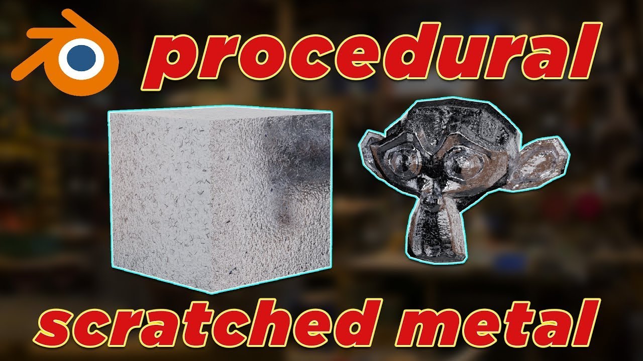 How To Make A Procedural Scratched Metal Material In Blender Youtube