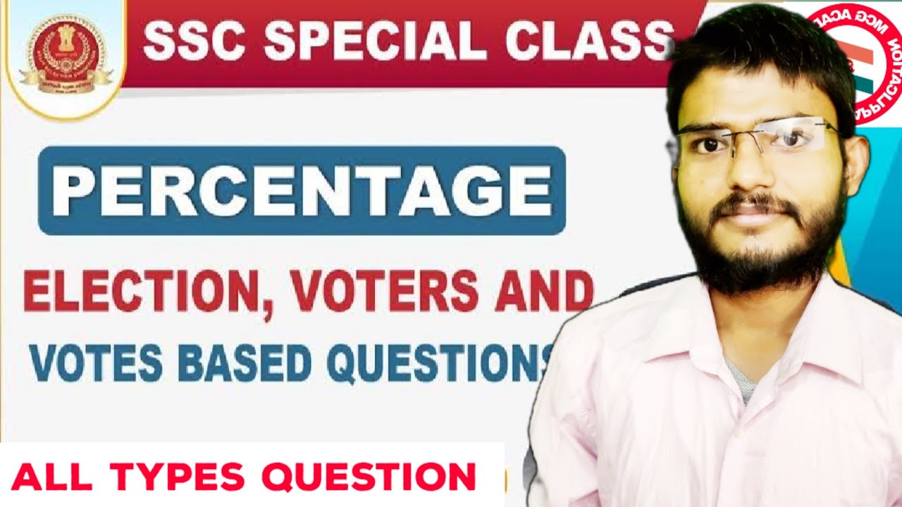 ELECTION BASED QUESTION OF PERCENTAGE #PARCENTAGE #ELECTIONQUESTION ...