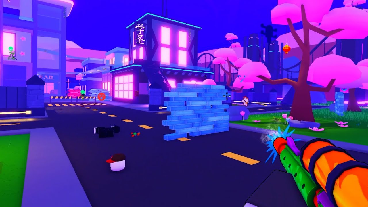 This Cybercity Map Looks AMAZING 🤩 (Roblox BIG Paintball 2 [In-Dev ...