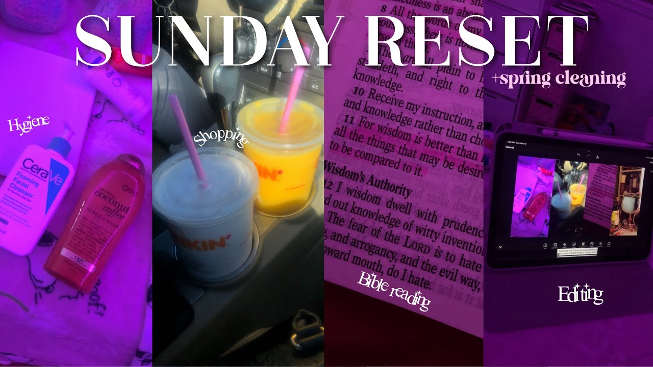 SUNDAY RESET ︎︎ *prep with me for the week* |organizing, Bible reading ...