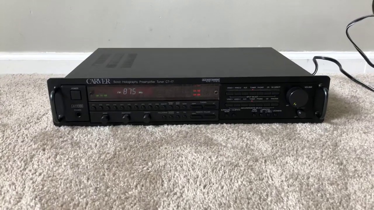 Carver Sonic Holography CT-17 Home Theater Surround Control ...