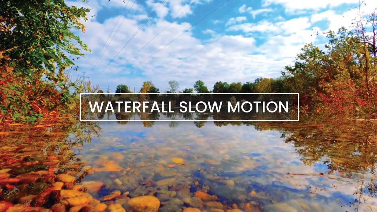 Waterfall Slow Motion | Relaxing Music with Nature Sounds - YouTube