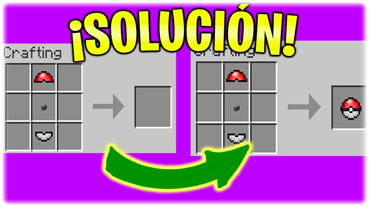 SOLUCIÓN NO DEJA CRAFTEAR POKEBALLS BUG EN PIXELMON 1.16.5 2023 - YouTube