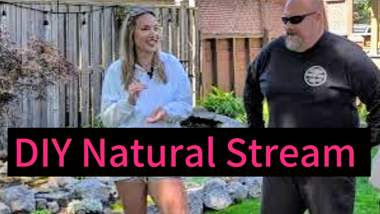 DIY Natural Stream with Multiple Waterfalls. Saved The Best for the ...