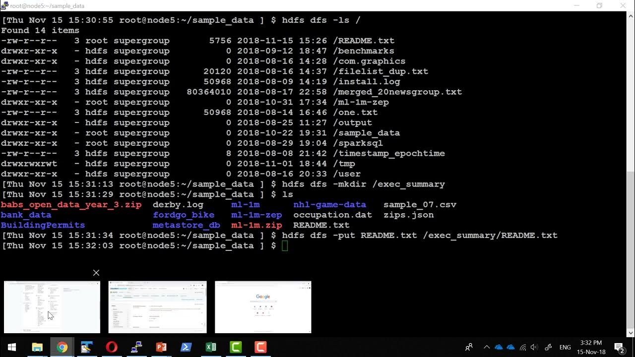 Bigdata Hadoop Hdfs Demo Video 19 Youtube