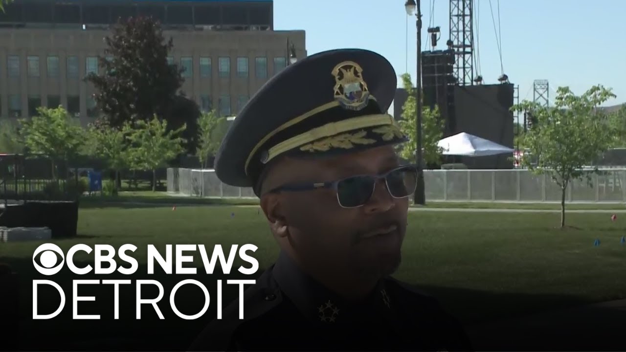Detroit Police Chief James White discusses security ahead of Michigan ...