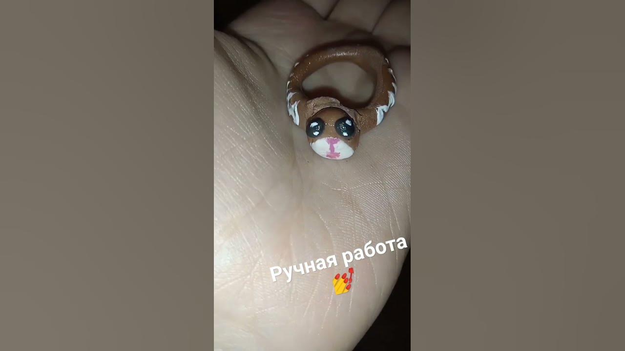 колечко хомяк миша. полностью ручная работа - YouTube