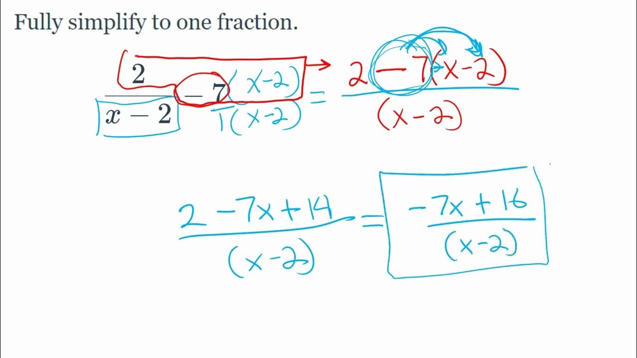 Adding and Subtracting Rational Expressions Requiring Factoring to ...