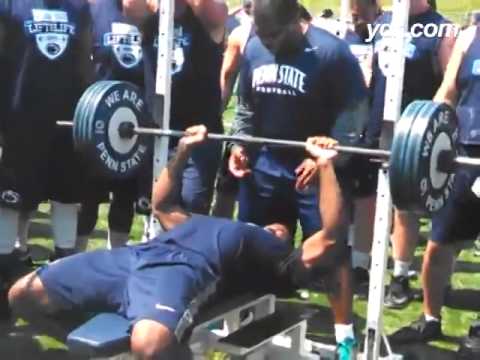 How many bench press reps can Deion Barnes do with 225 pounds? # ...