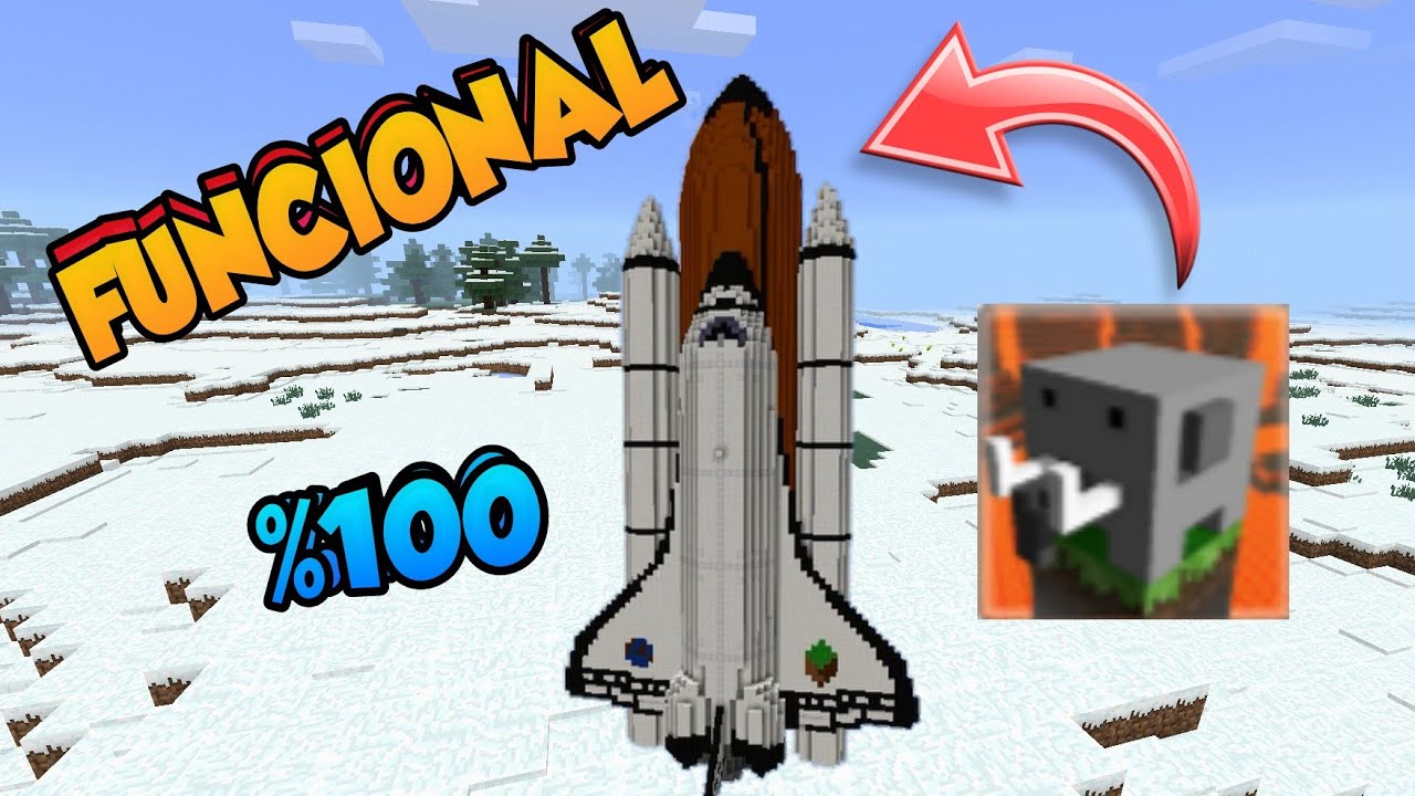 COMO HACER UN COHETE O NAVE ESPACIAL EN CRAFTSMAN %100 FUNCIONAL - YouTube