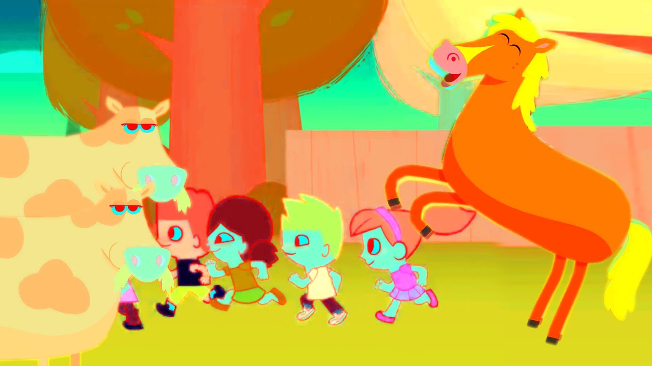 Neigh Horse & Cow Moooo Run! Runnn Super Simple Song pitch Effects ...