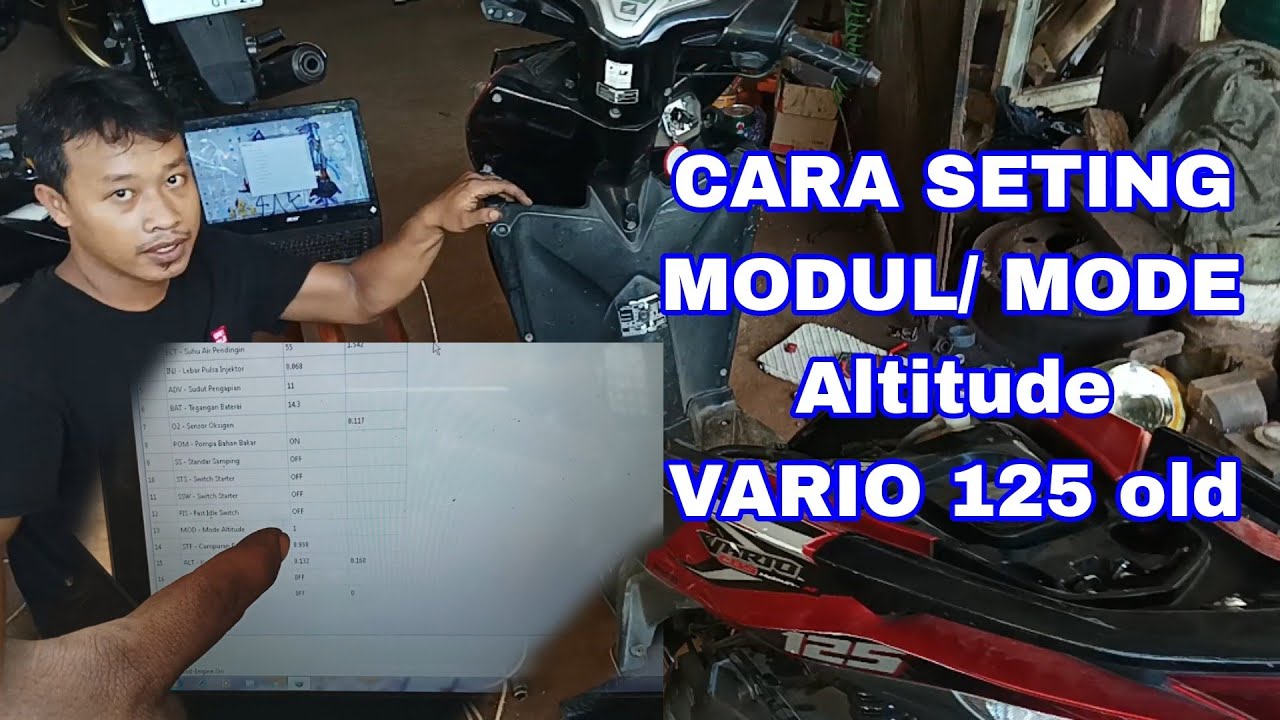 CARA SETTING MODE ALTUTUDE VARIO 125 OLD - YouTube