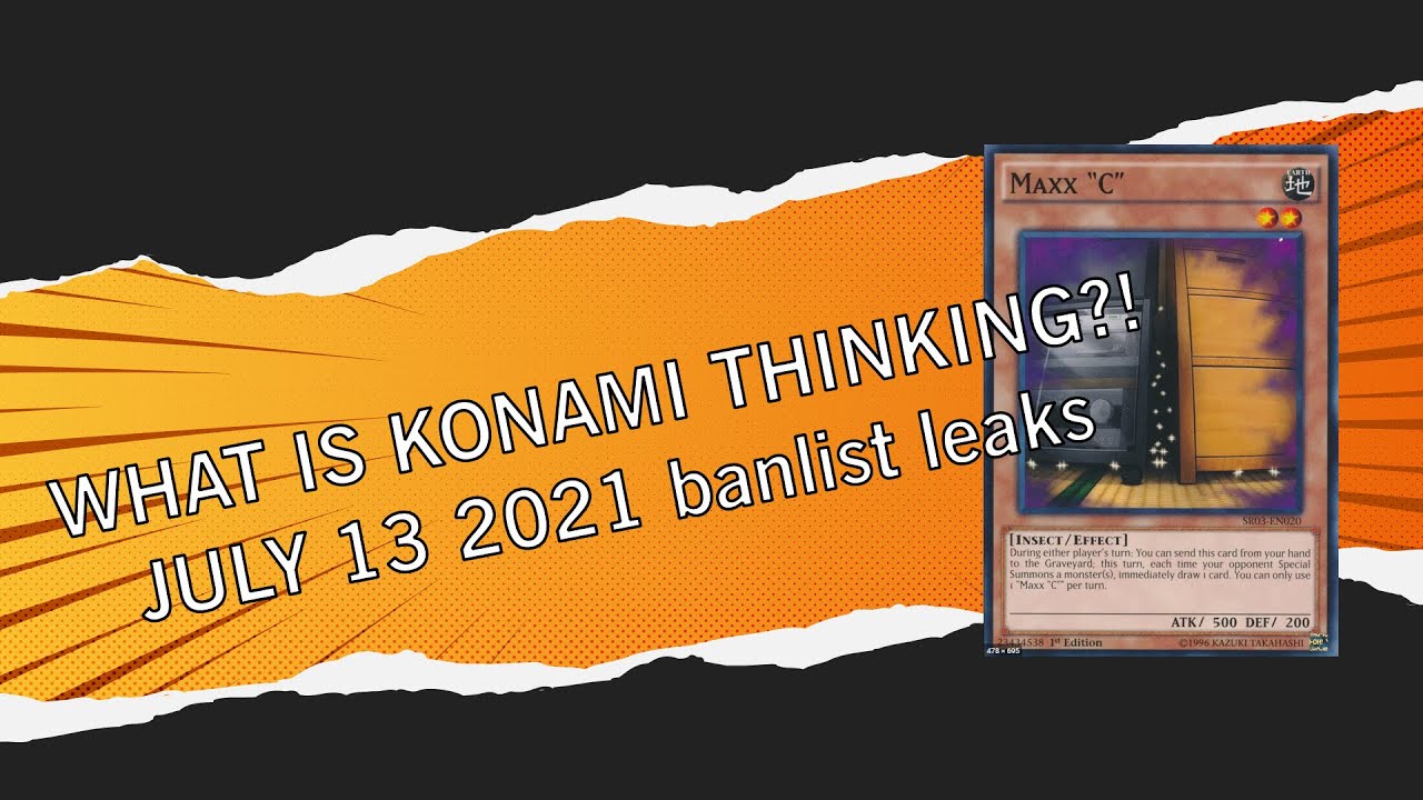 Yu-gi-oh TCG Banlist July 2021 LEAK - YouTube