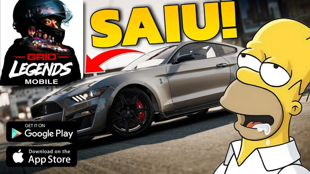 SAIU! GRID LEGENDS MOBILE PARA ANDROID & iOS ( PRIMEIRA GAMEPLAY ...