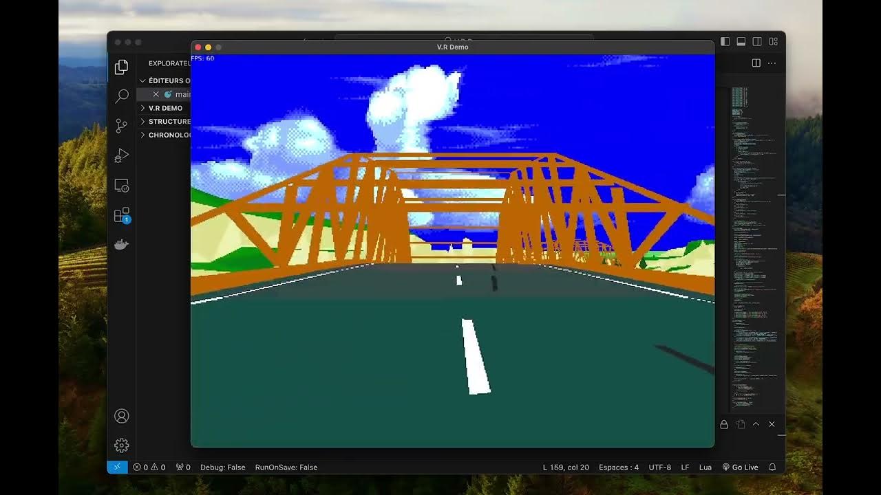 Virtua Racing Demo Lua/Love2D - YouTube
