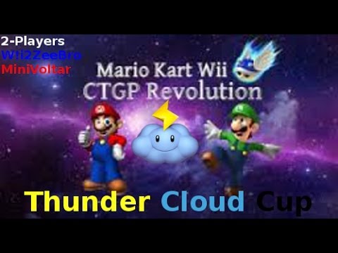 Mario Kart Wii Custom Tracks: Thunder Cloud Cup [2-Players] - YouTube