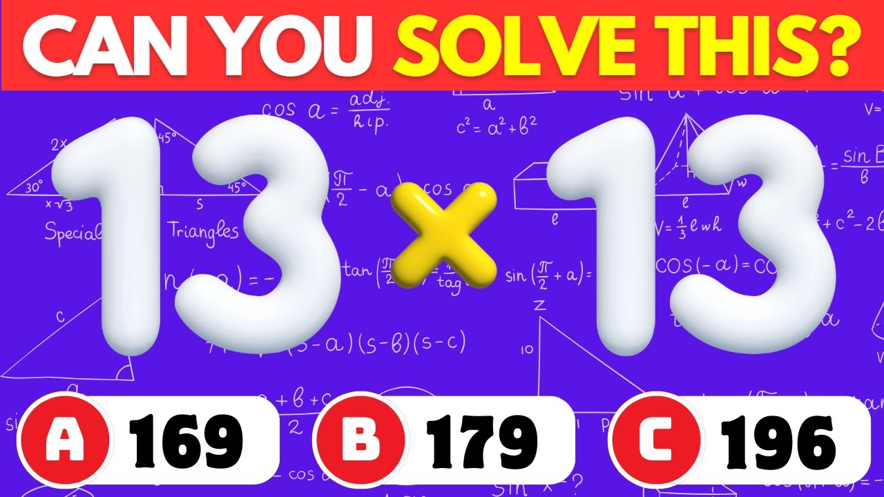 Can You Pass This Math Quiz...? ️ | Easy to Impossible Level 😱 - YouTube