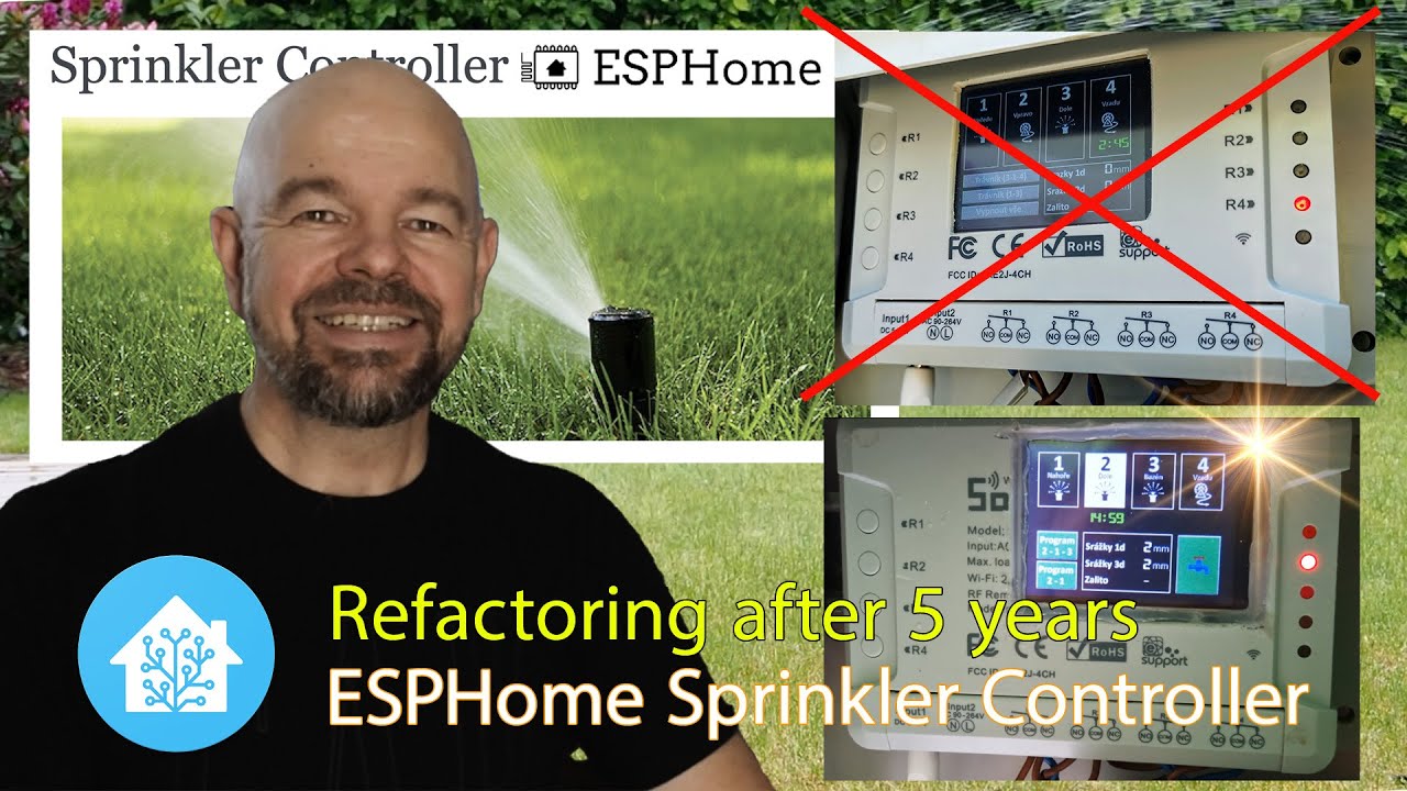 ESPHome Irrigation controller with display - YouTube