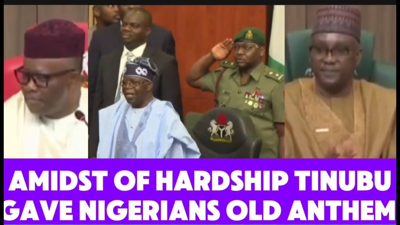 Amidst Hardship TINUBU Gave Nigerians National Anthem - YouTube
